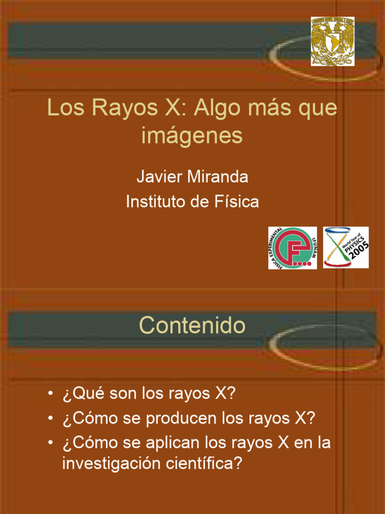 Los Rayos X | PDF | Rayo X | Cristalografía de rayos X