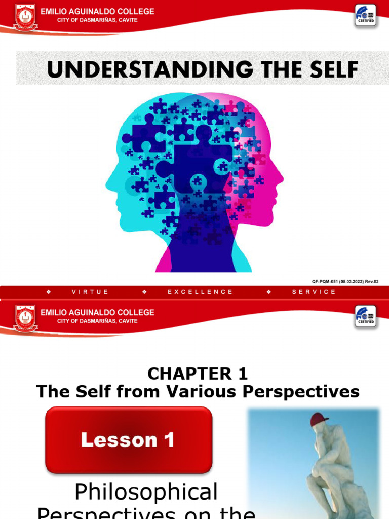 Chapter 1 Lesson 1 The Self From Various Perspectives | PDF | Experience | Philosophy Of Self