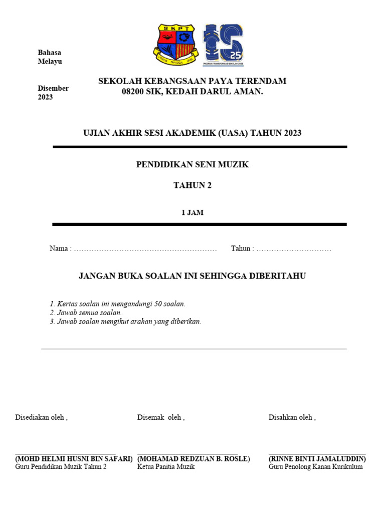 Cover Uasa 2023 | PDF