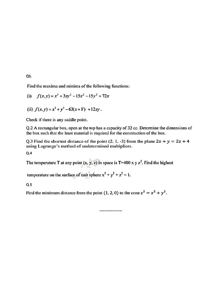 Maths Questions | PDF