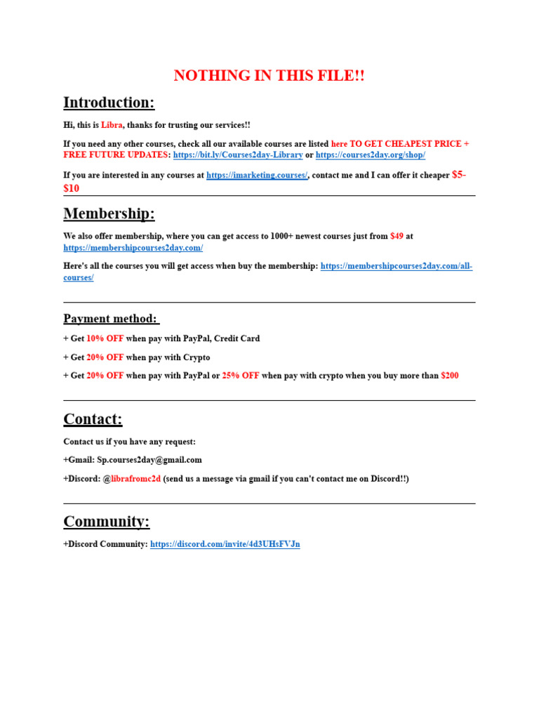 Call To Action | PDF