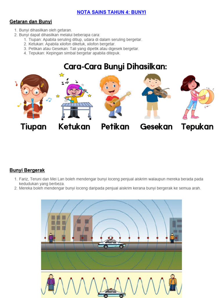 Nota Sains Tahun 4 Unit 6 | PDF