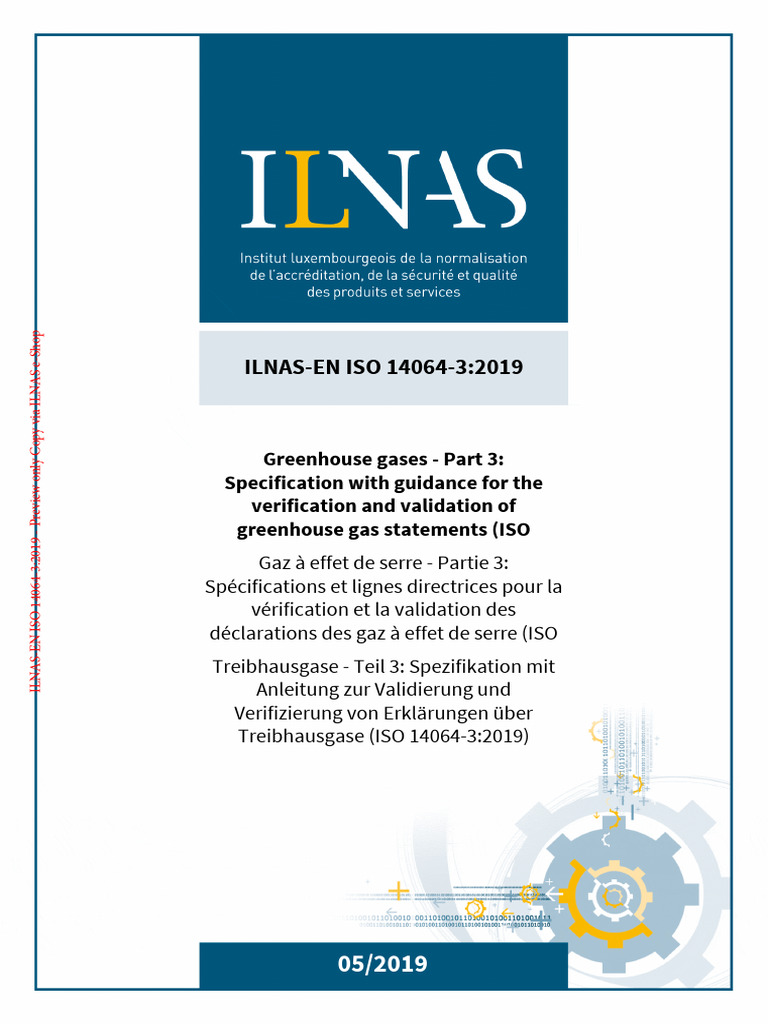 EN ISO 14064-3 (2019) (E) Codified | PDF | Verification And Validation ...