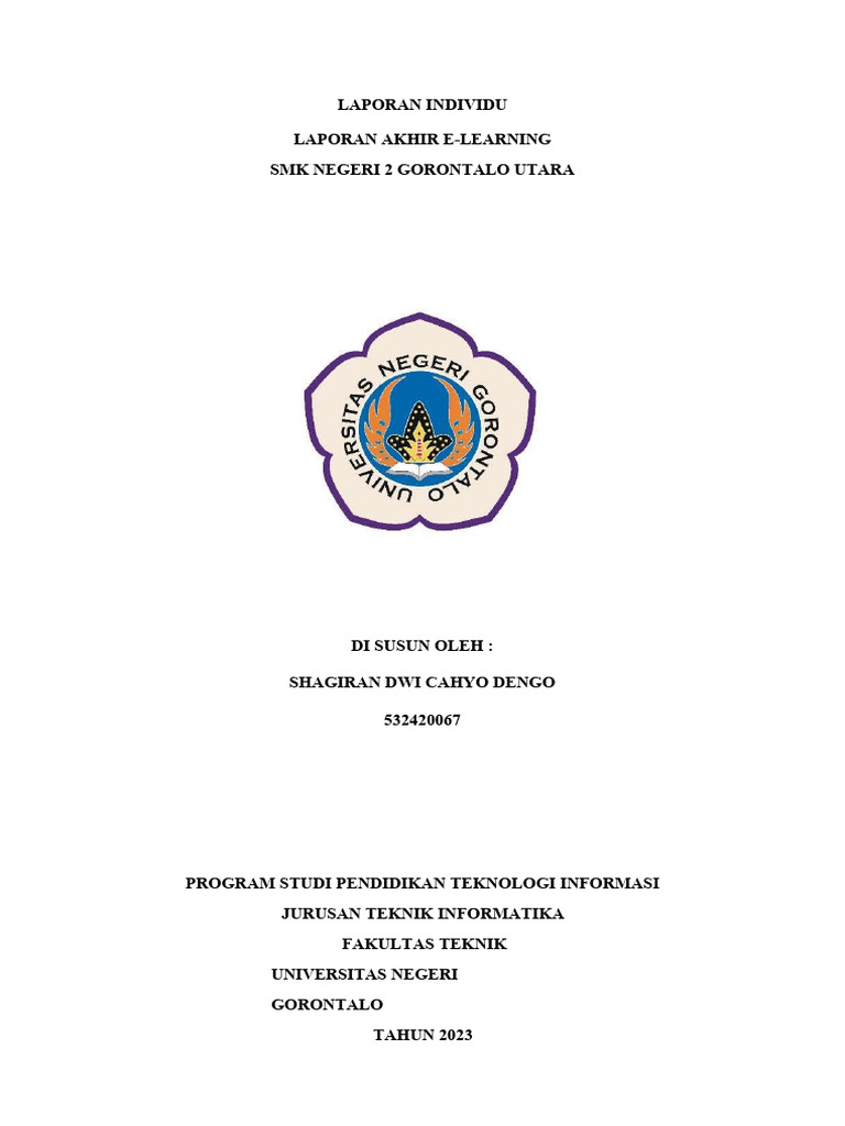 Pelatihan E-Learning Edlink di SMK 2 Gorontalo | PDF