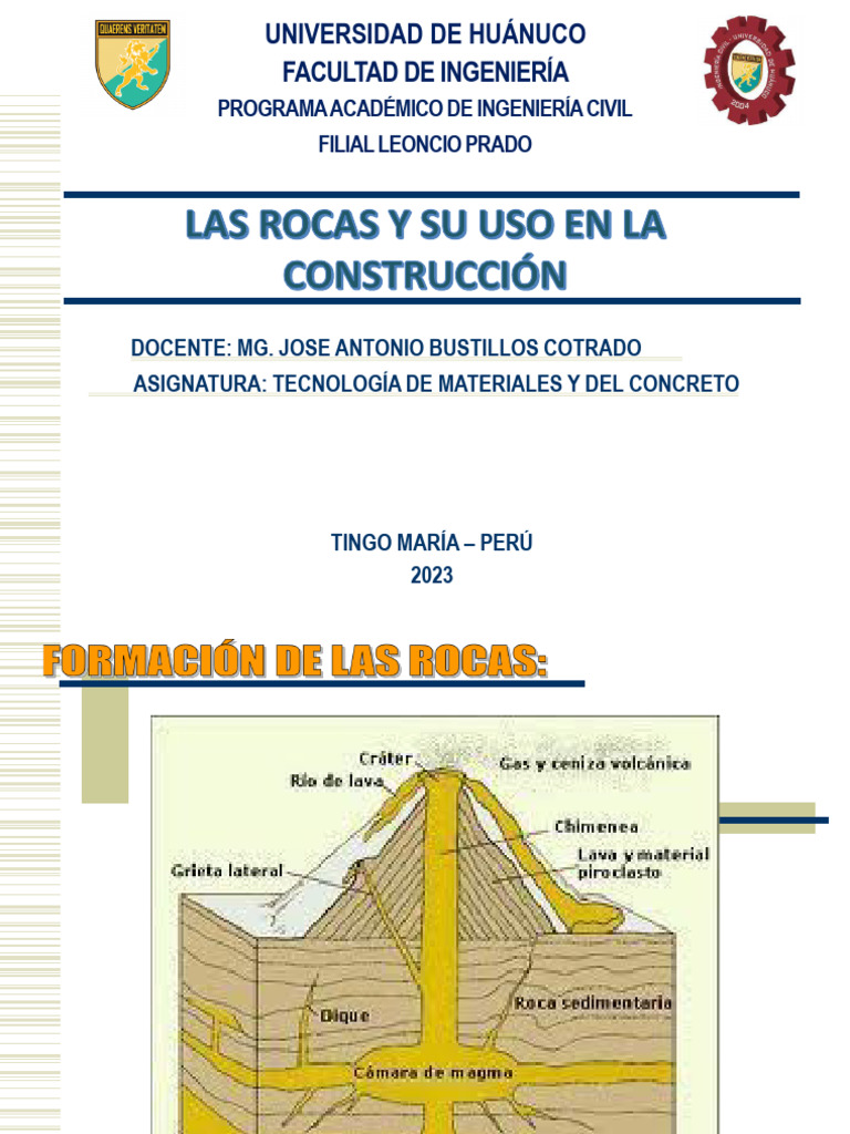 Clase 3. Las Rocas - Uso en La Construcción. | PDF | Hormigón | Materiales