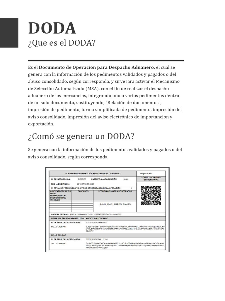 Que Es El DODA | PDF