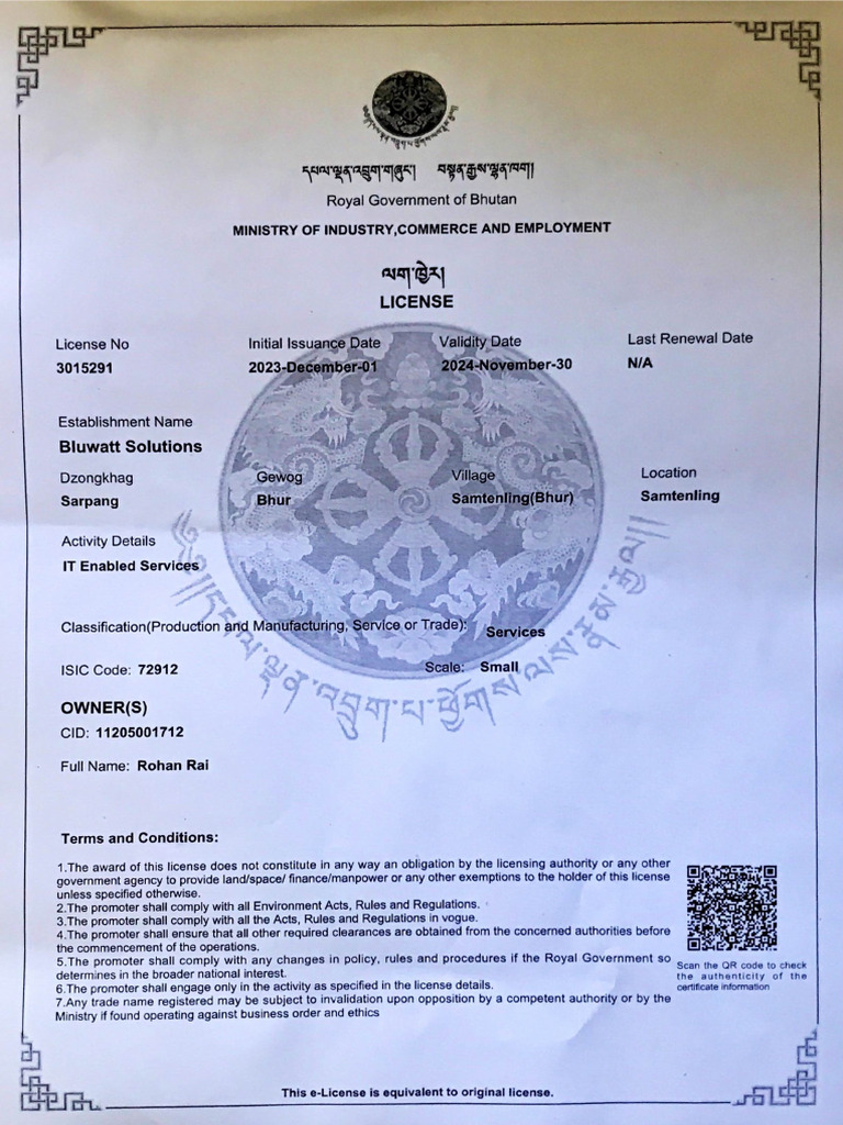 Business License | PDF