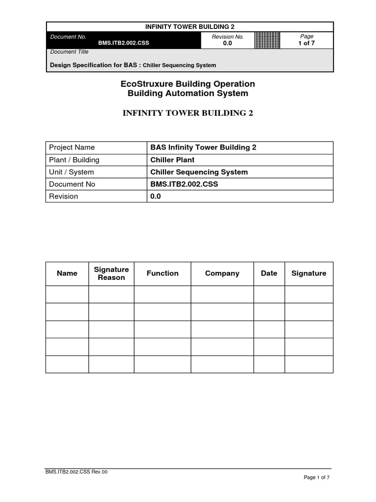 BMS - ITB2.002.CSS Rev.00 | PDF | Civil Engineering | Mechanical ...