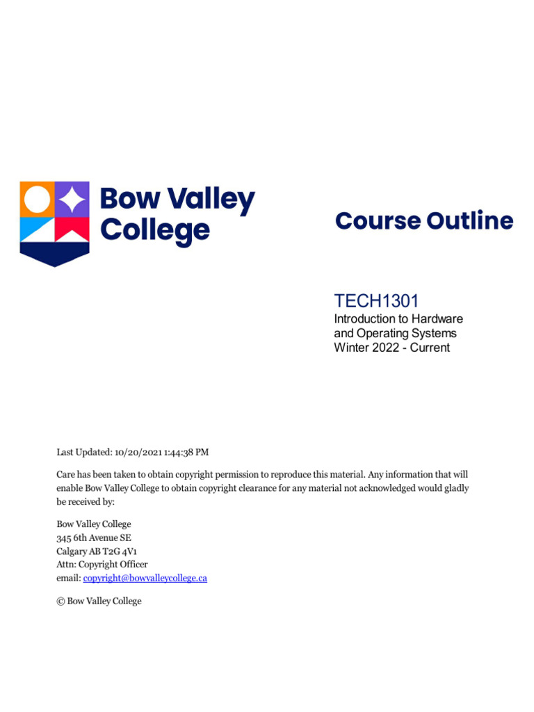 TECH1301 - Introduction To Hardware and Operating Systems - (Winter ...