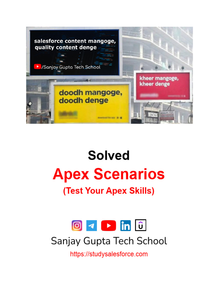 Solutions For Apex Scenarios | PDF | Software | Computer Data