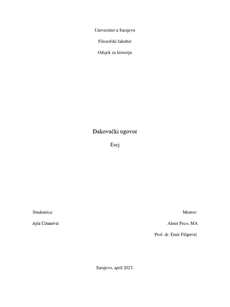 Historija Esej | PDF