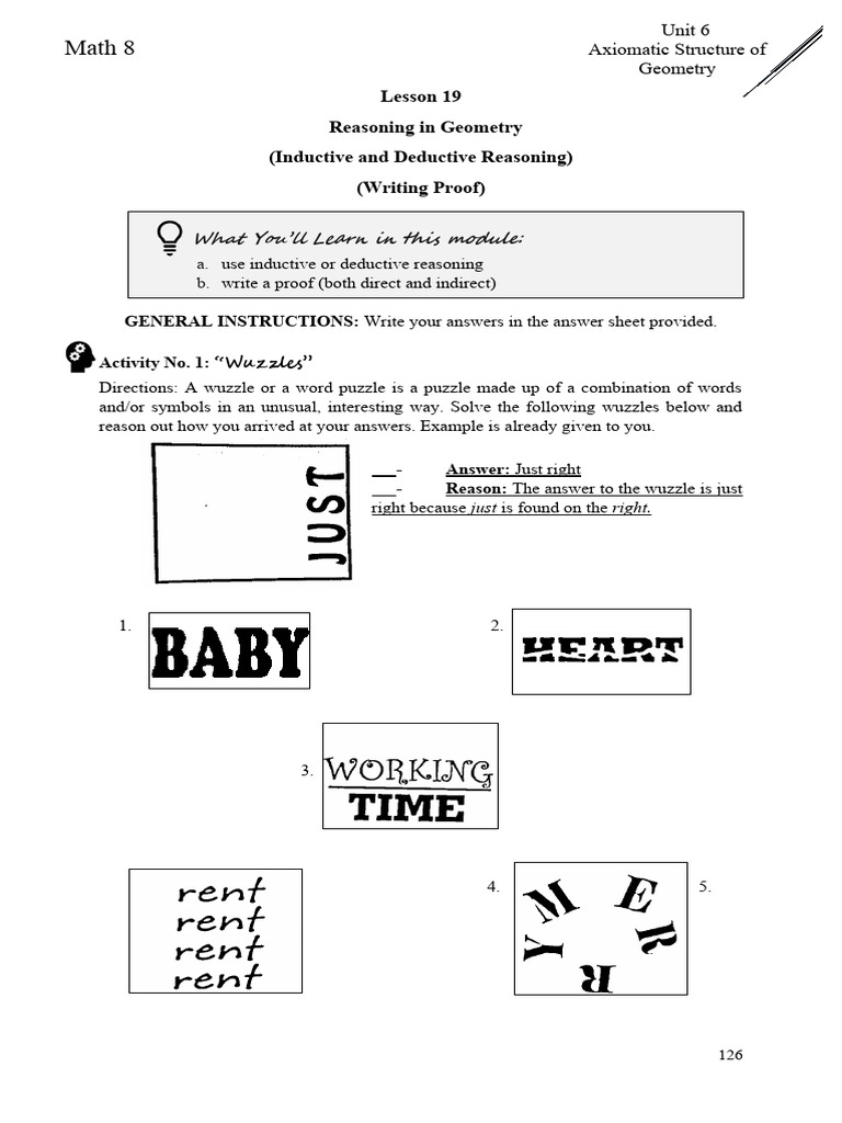 Lesson 19 | PDF | Mathematical Proof | Theorem