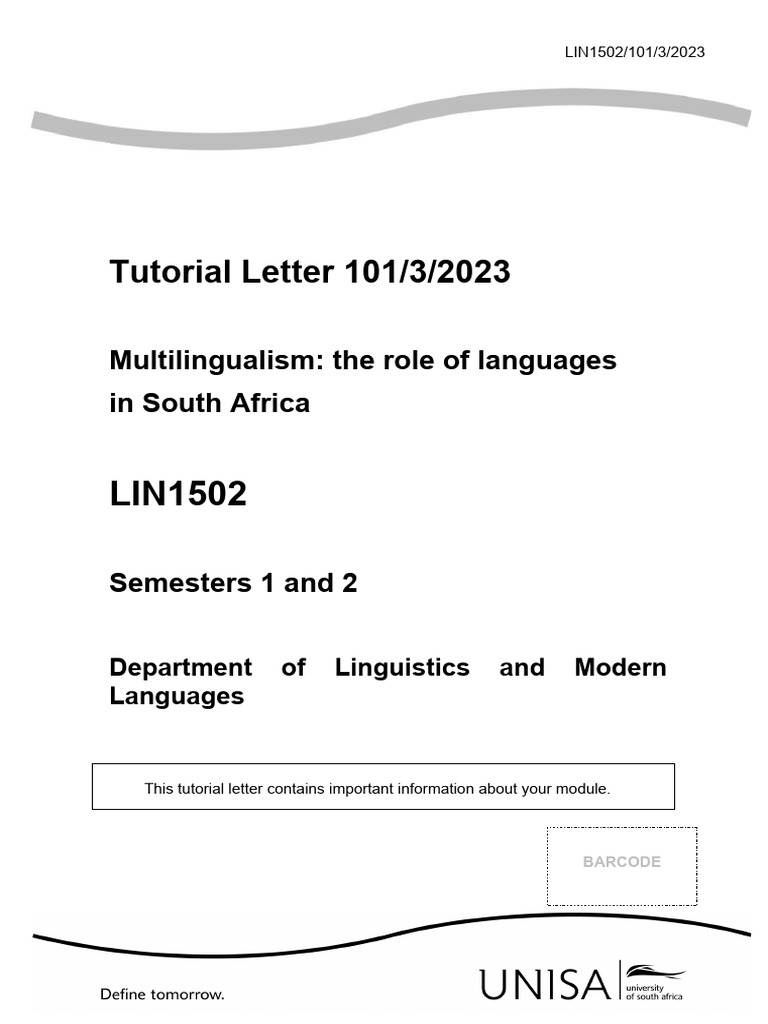 Tut Letter SEVEN | PDF | Multilingualism | First Language
