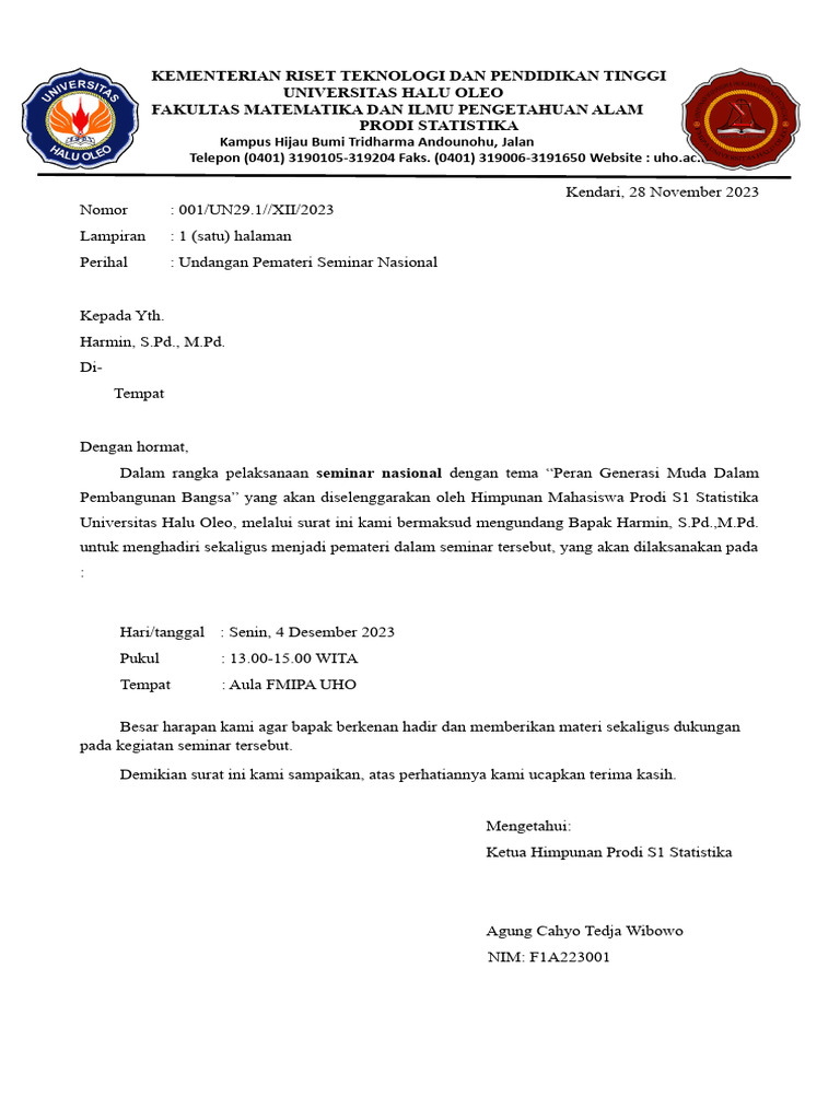 Bindo - Surat Tgs-2 | PDF