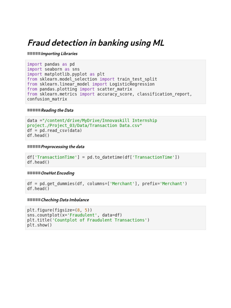 42-Fraud Detection in Banking Using ML | PDF | Accuracy And Precision ...