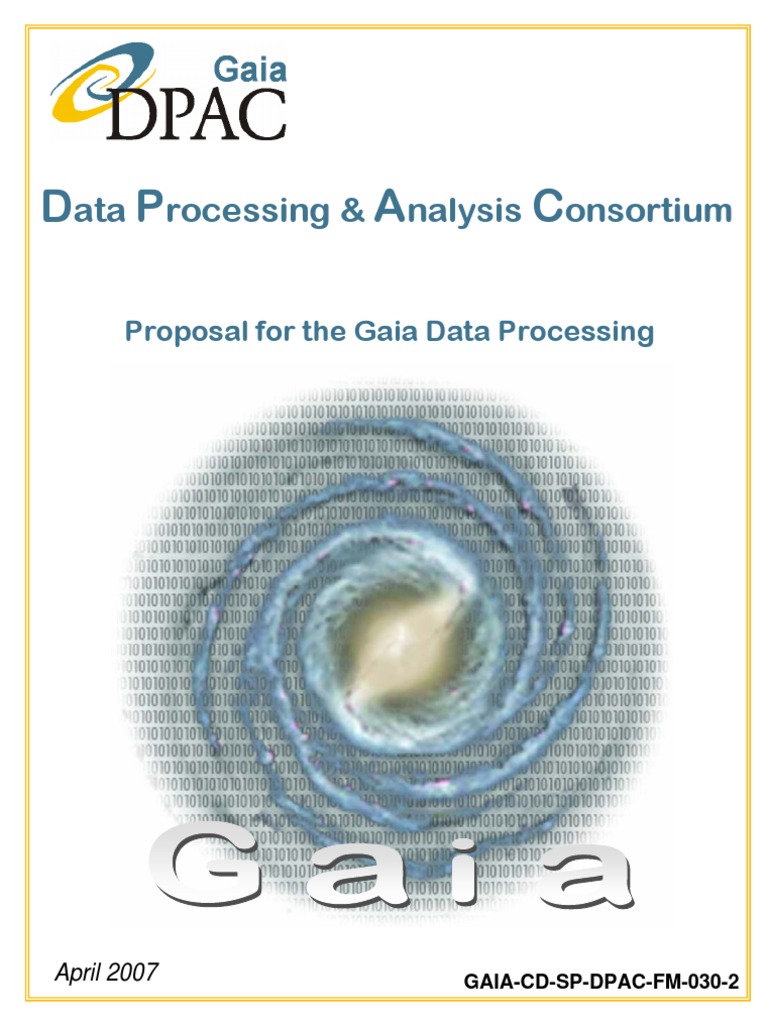 DPAC Proposal For The Gaia Data Processing | PDF | Astrometry | Stars
