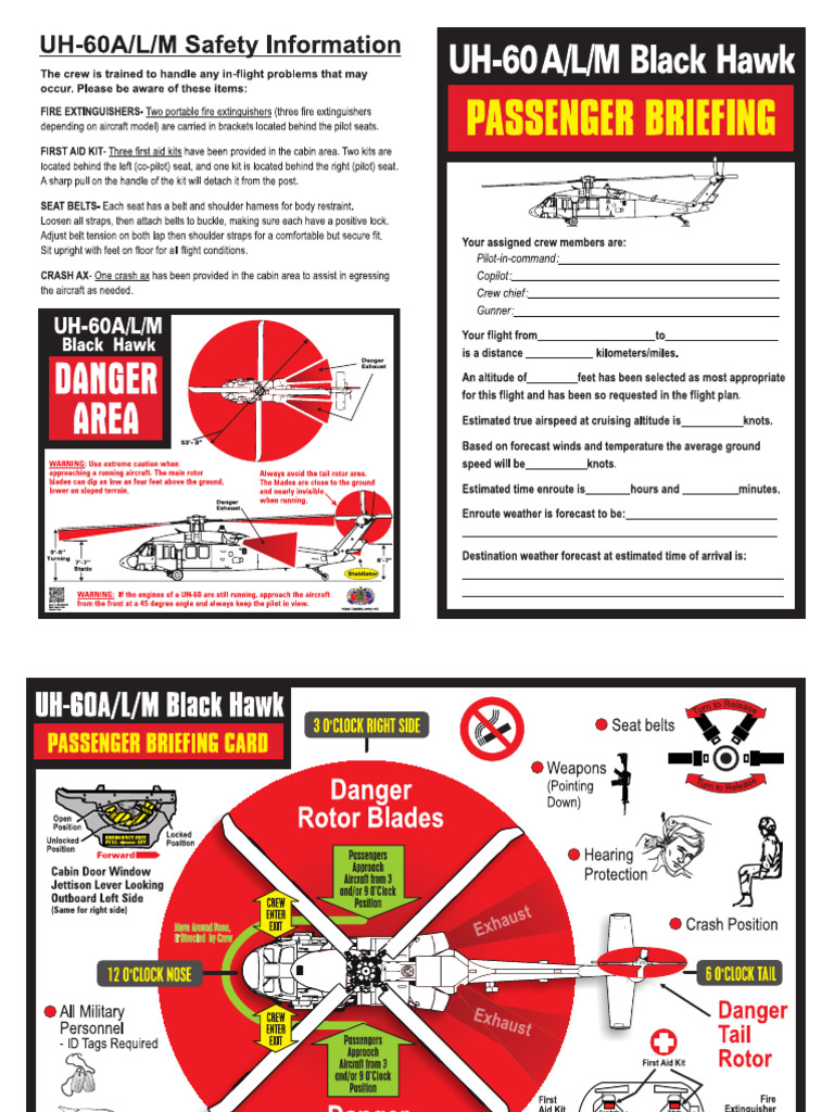 UH-60 A-L-M PAX Briefing | PDF