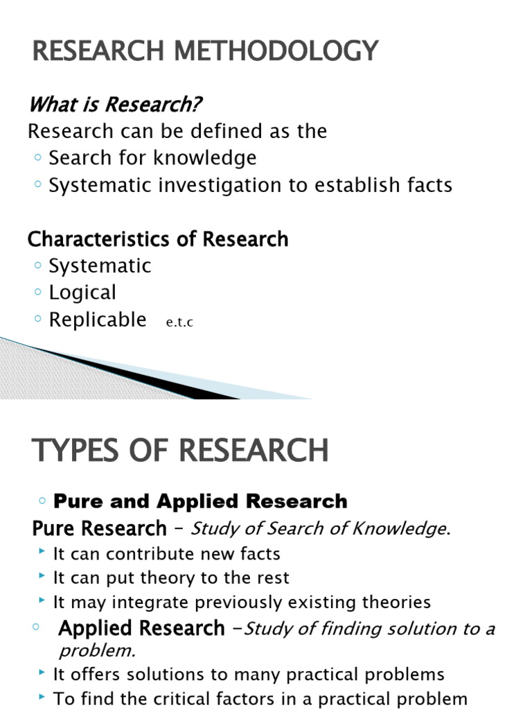 Seminar On Research Methodology by Ayenigba | PDF | Methodology | Science