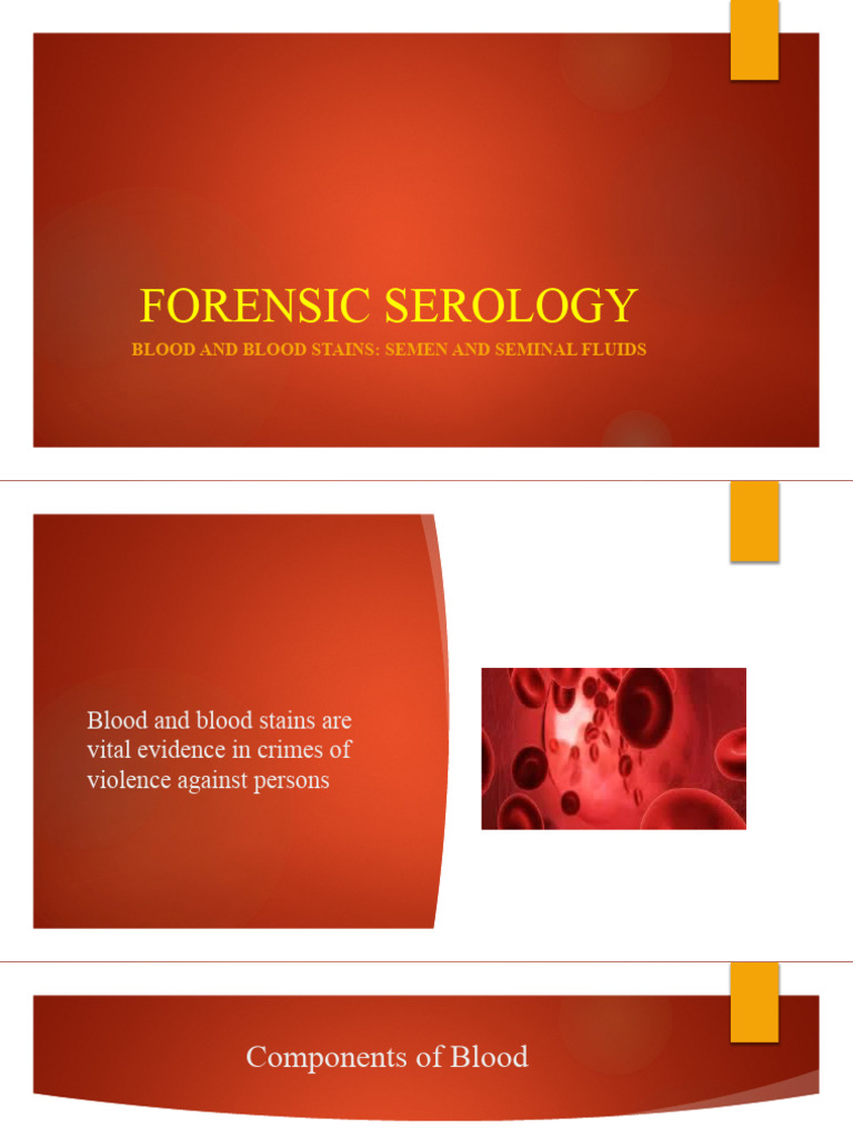 Forensic Serology | PDF | Prostate Specific Antigen | Semen