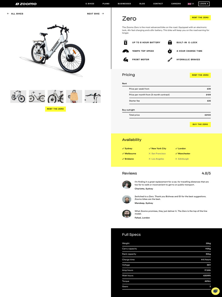 Zoomo Bikes Technical Review Information | PDF | Vehicles ...