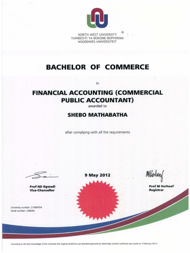 Shebo Qualifications | PDF