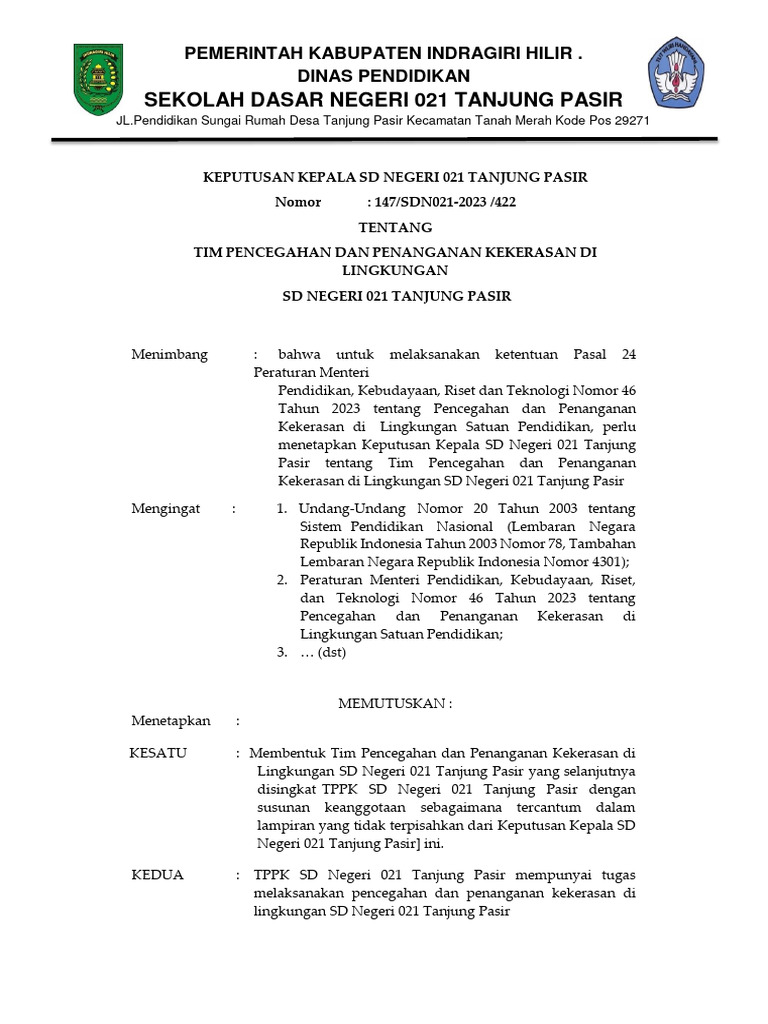 SK Tim PPK | PDF | Kesehatan Holistik