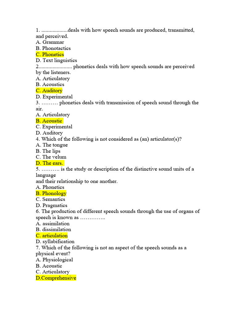 Phonetics and Phonology Exercises | PDF | Consonant | Vowel