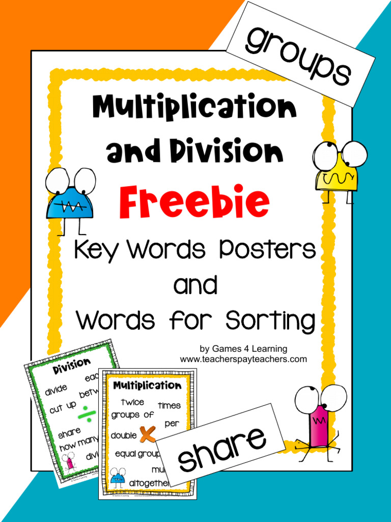 Multiplication and Division: Freebie | PDF | Multiplication | Mathematics