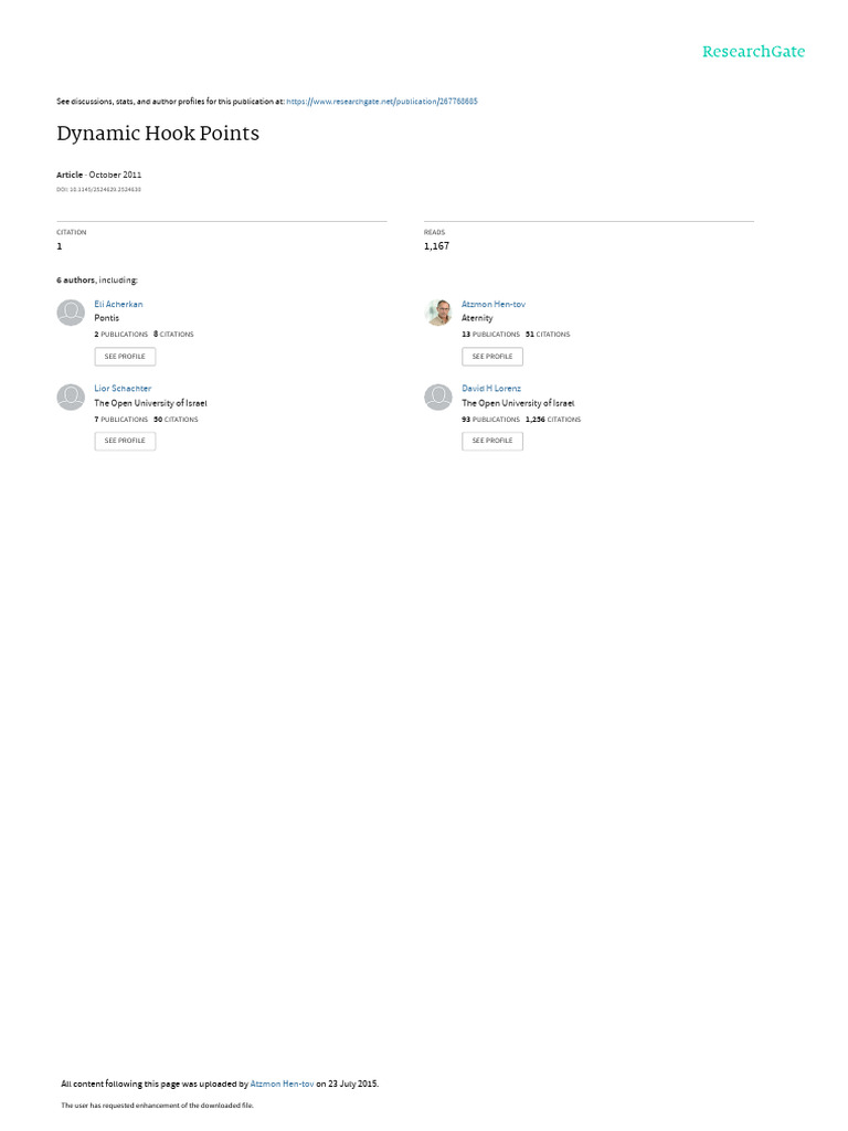 Dynamic Hook Points | PDF | Class (Computer Programming) | Method (Computer Programming)