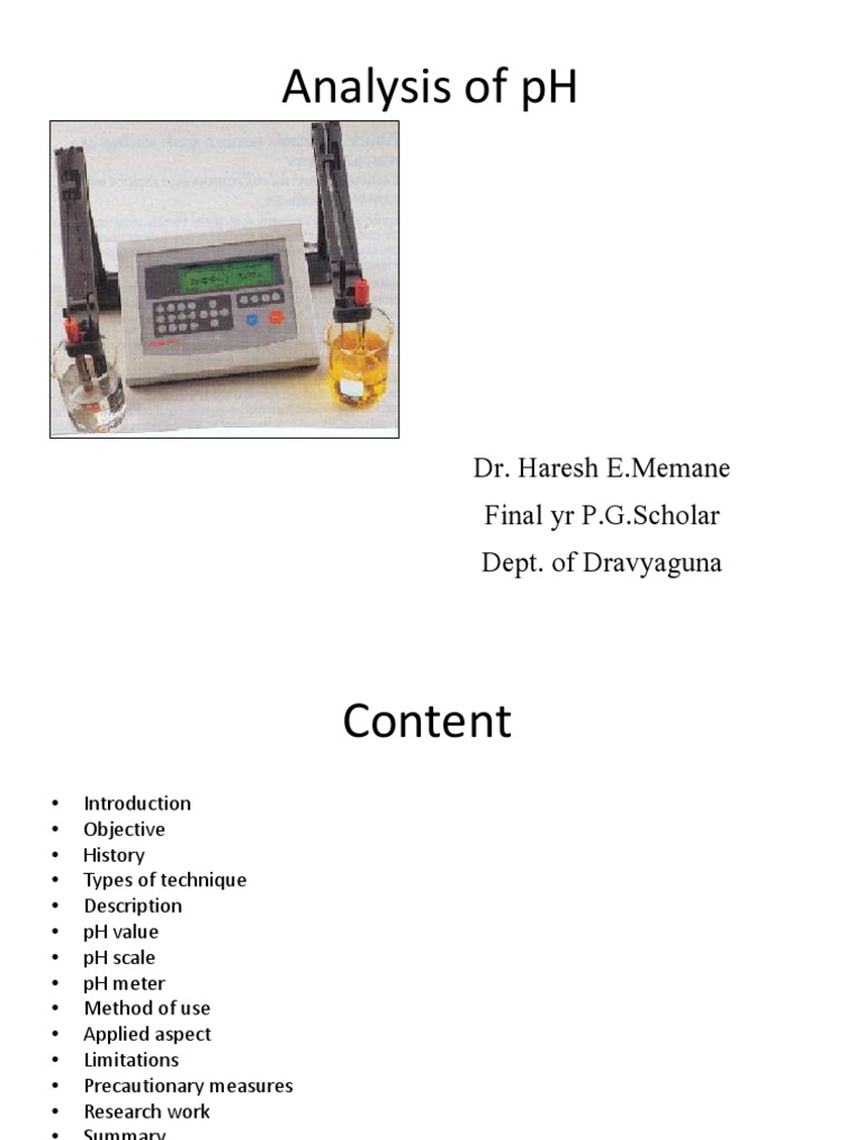 pH meter | Ph | Physical Chemistry