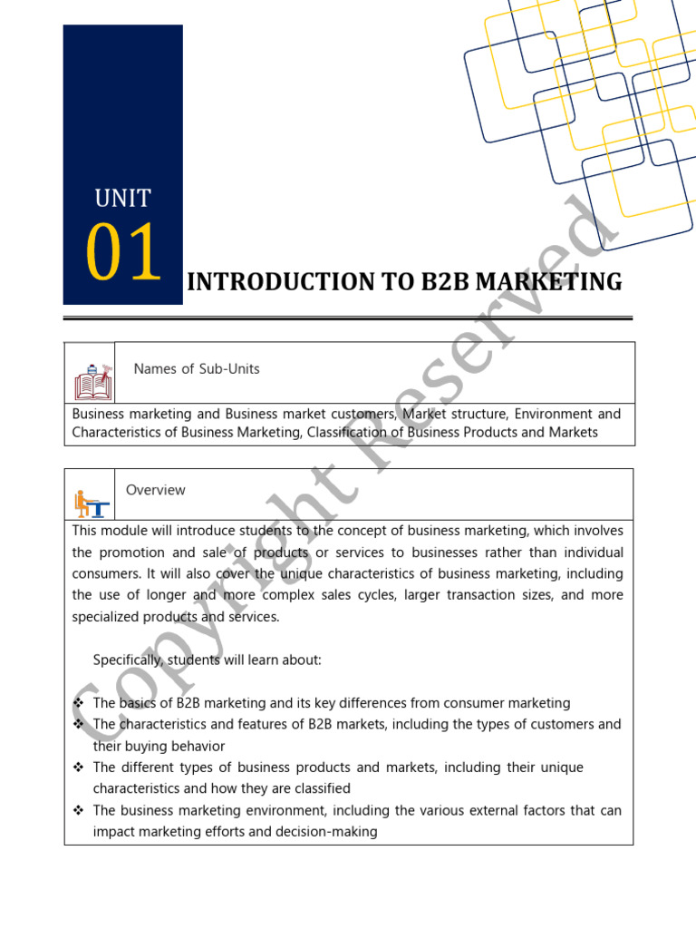 B2B Marketing | PDF | Marketing | Market Segmentation