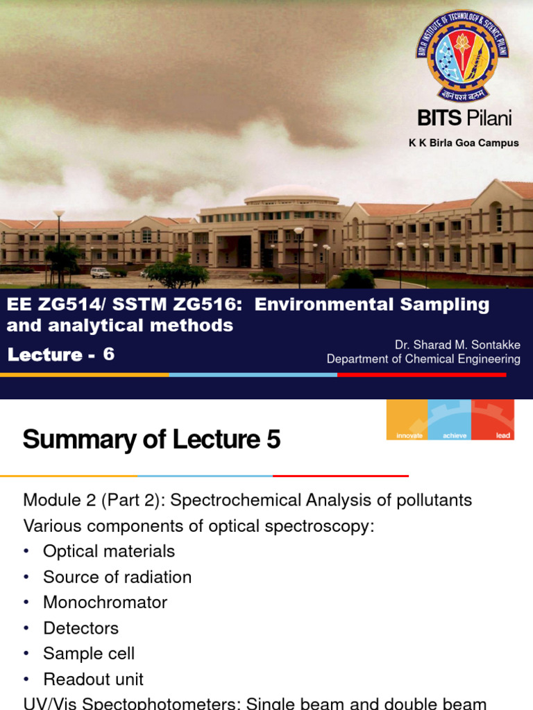 Lecture 6 - Mod2 - 3 | Download Free PDF | Infrared Spectroscopy | Ultraviolet–Visible Spectroscopy
