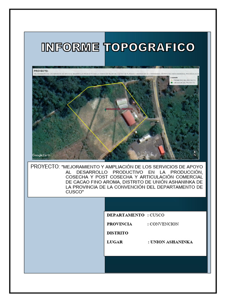 Modelo De Informe Topografico