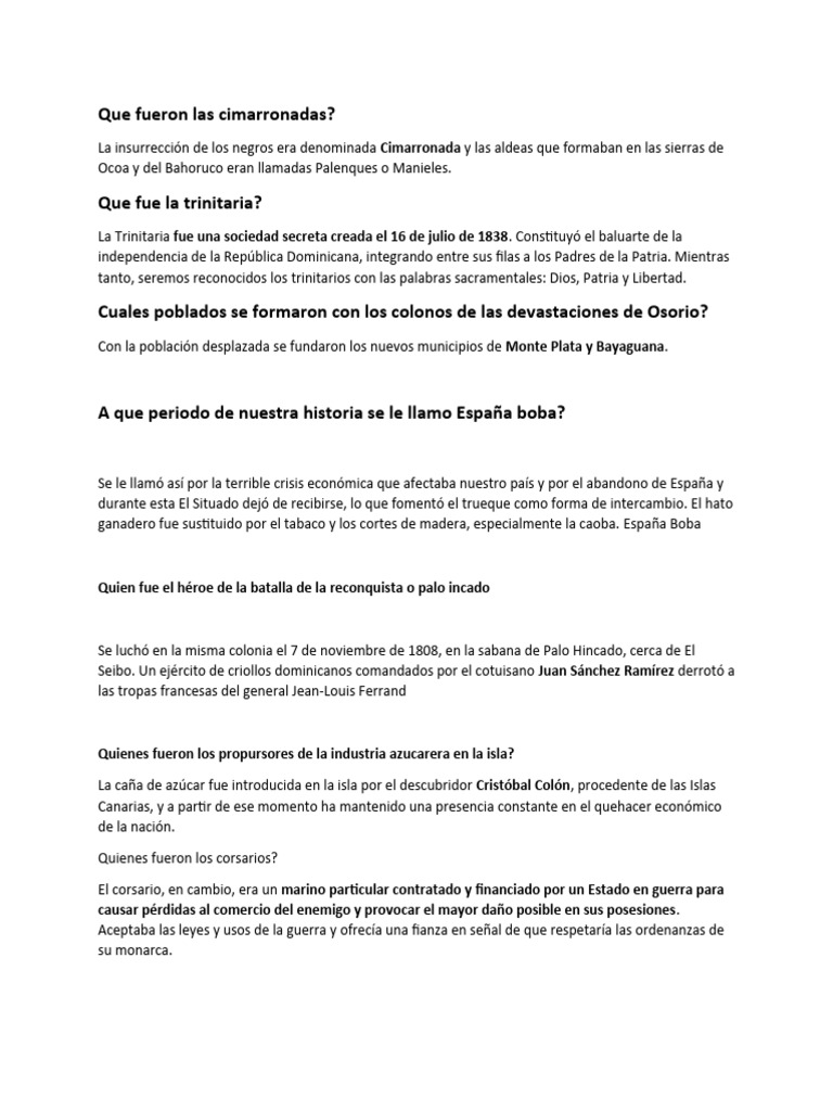 Que Fueron Las Cimarronadas | PDF | Historia