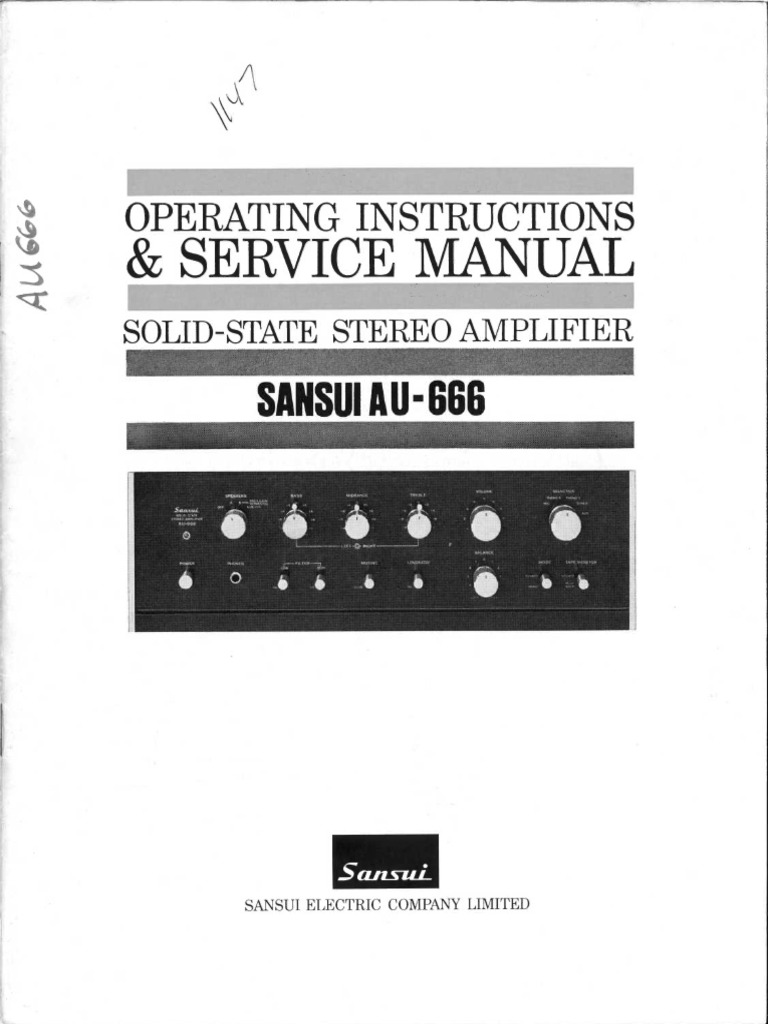 Sansui Au-666 SM | PDF