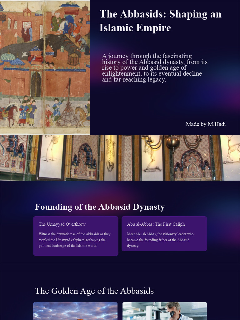 The Abbasids Shaping An Islamic Empire by Hadi | PDF