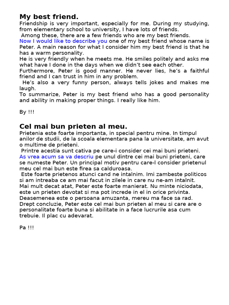 My Best Friend | PDF