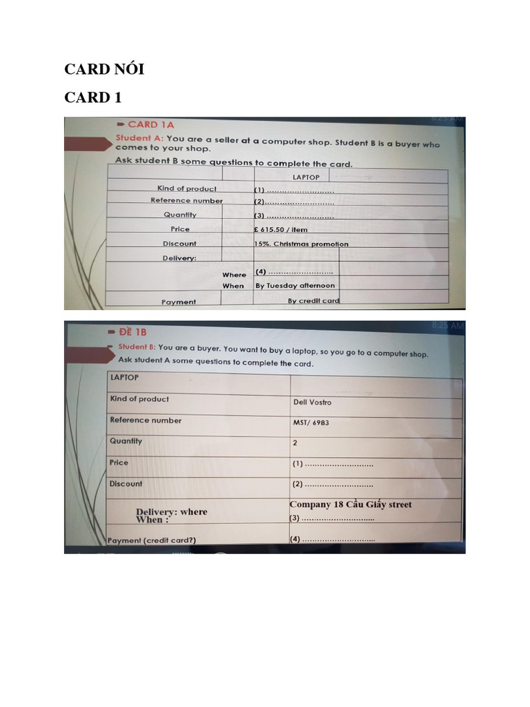 Card TA3 | PDF | Laptop | Electronics