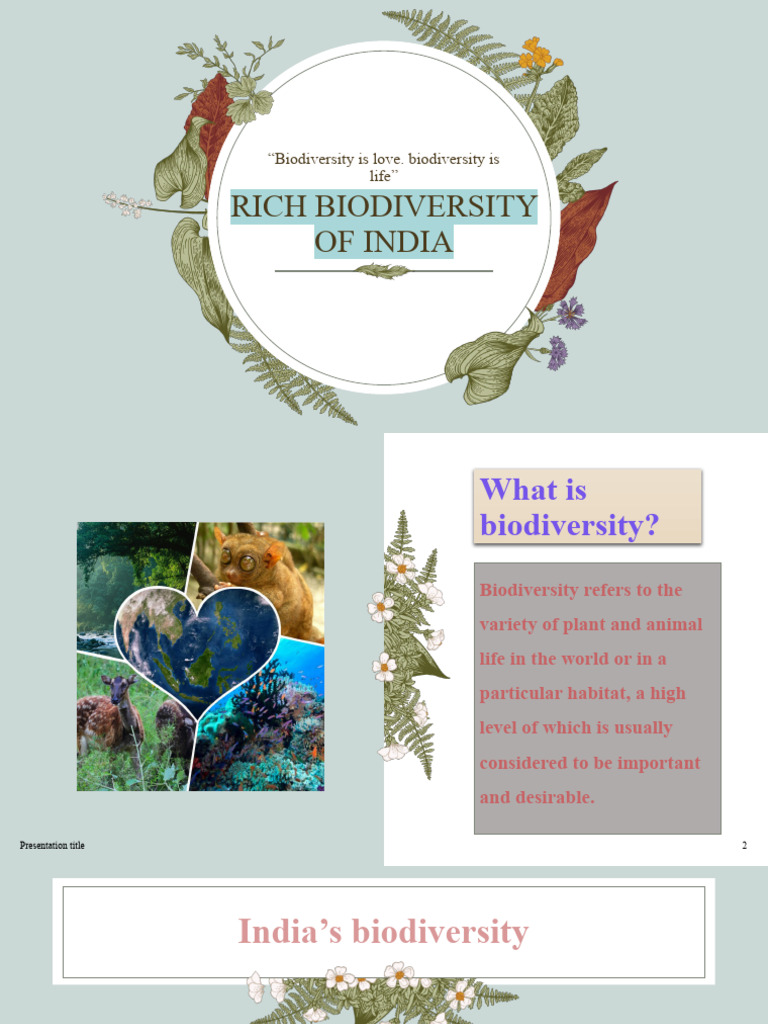 Rich Biodiversity of India | PDF | Biodiversity | Tiger