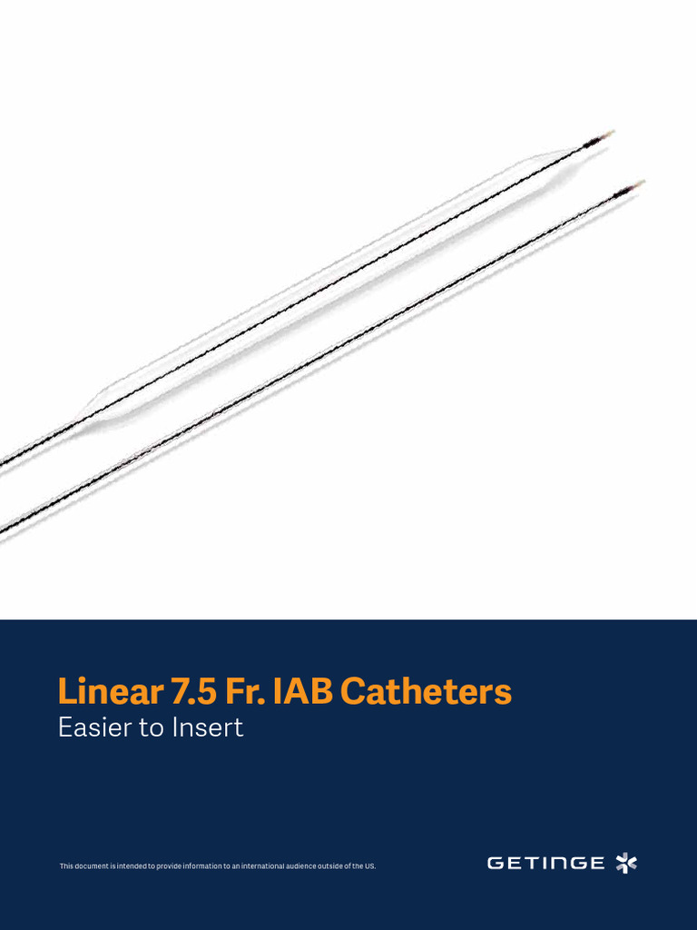 Linear IAB Catheter Brochure Non Us | PDF | Catheter | Medical Specialties
