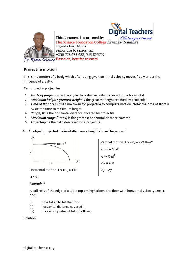 A Level Math Paper 2 Projectile Motion | PDF | Mechanics | Physical Quantities