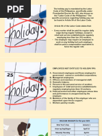 Holiday Pay and Compensation Guide | PDF | Overtime | Industrial Relations