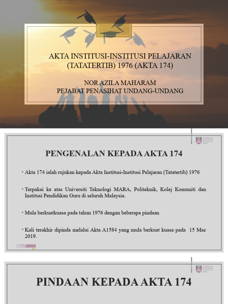 Slide Presentation Akta 174 MDS | PDF