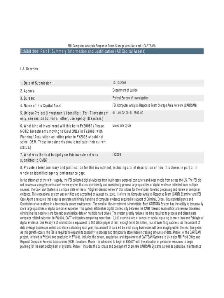 FBI Cartsan | PDF | Federal Bureau Of Investigation | American Government