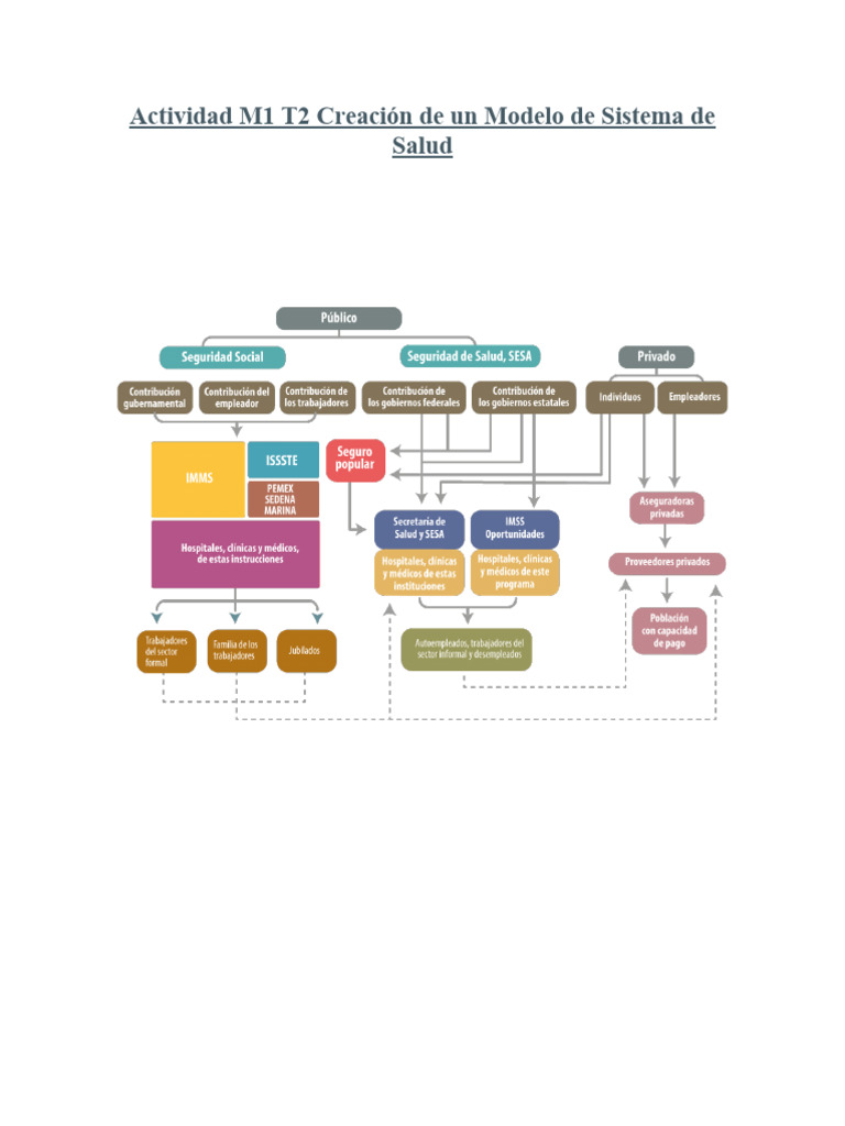 Actividad M1 T2 Creación de Un Modelo de Sistema de Salud | PDF | Hospital | Cuidado de la salud