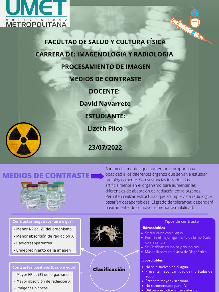 Medios de Contraste | PDF | Moléculas | Agua