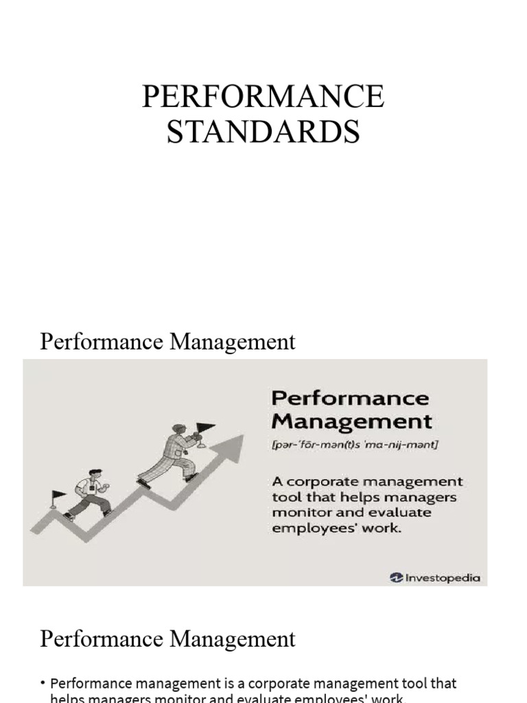 Performance Standards | PDF | Performance Management | Goal