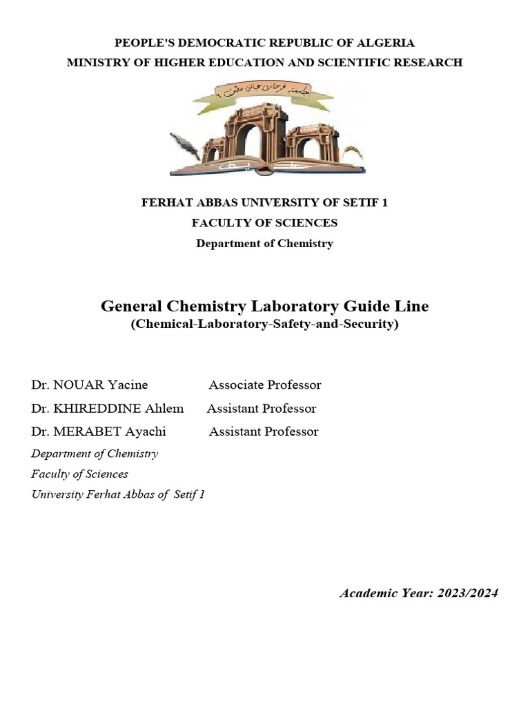 Global Brochure TP1 Chemical Laboratory Safety and Security-2023 | PDF | Laboratories | Toxicity