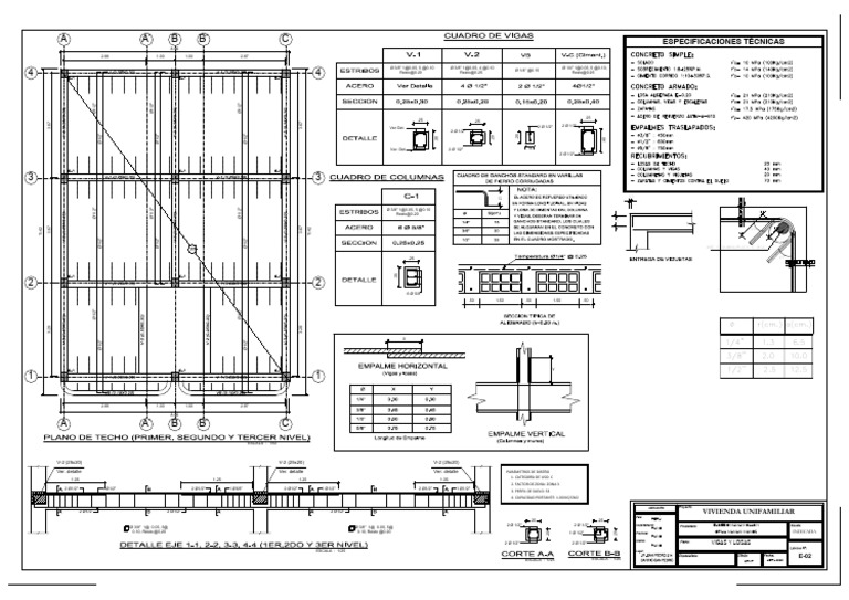 Plano Estructuras A2 | PDF