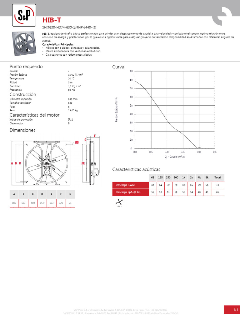 Ficha Tecnica Hit630 | PDF | Ingeniería mecánica | Cantidades fisicas